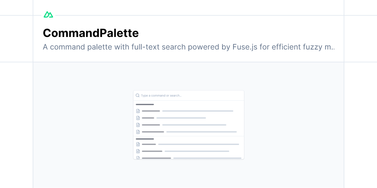 CommandPalette - Nuxt UI CommandPalette - Nuxt UI
