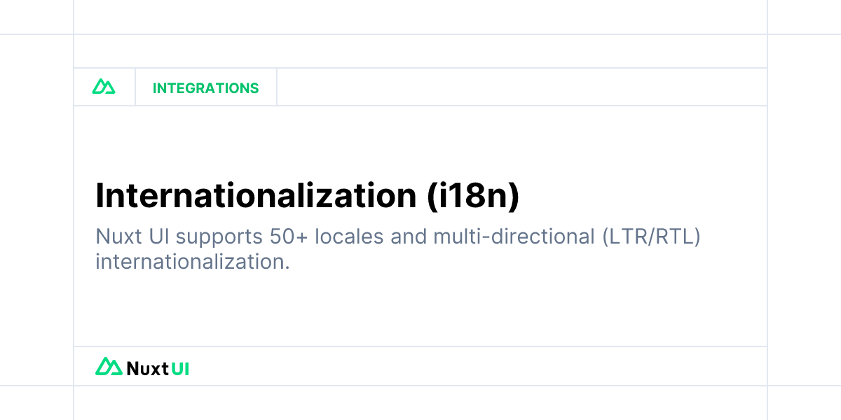 Internationalization (i18n) - Nuxt UI
