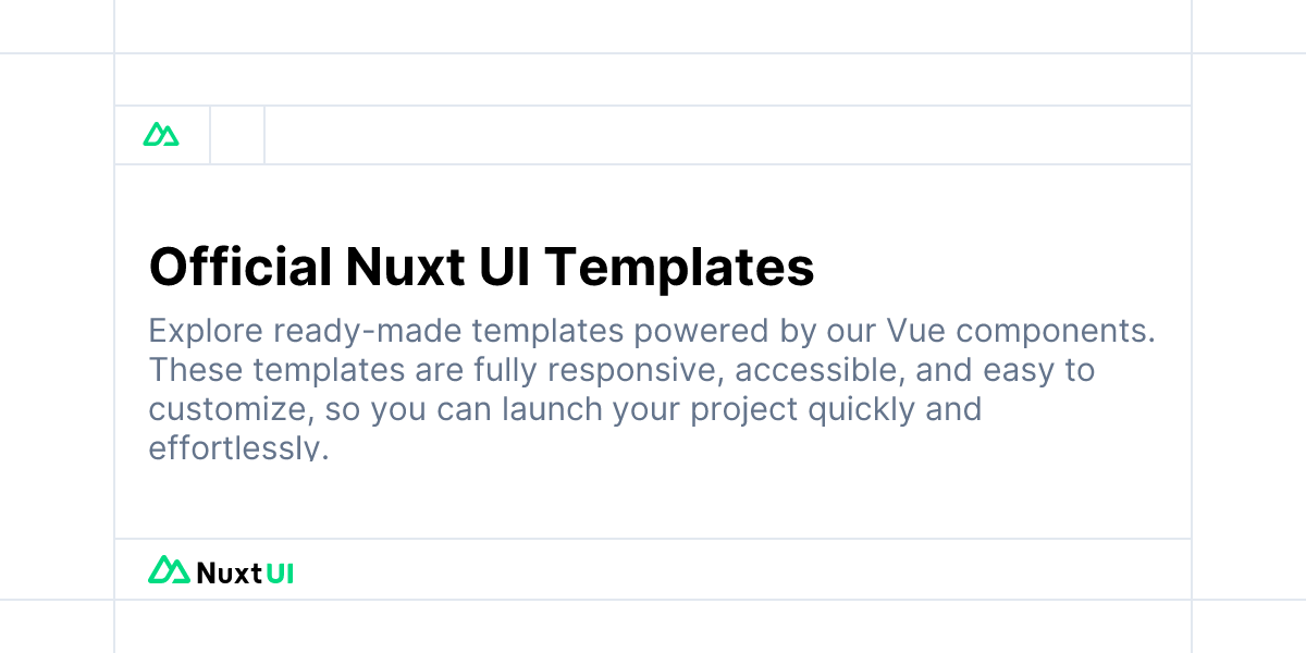 Official Nuxt UI Templates