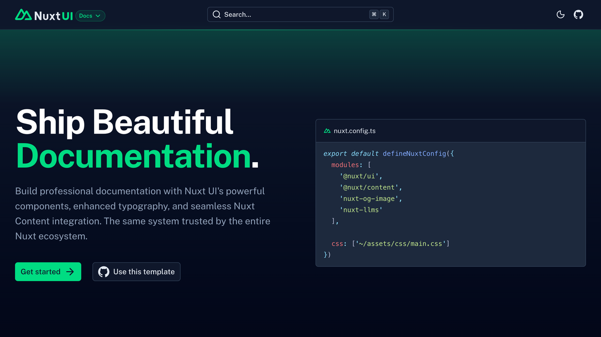 The Intuitive Vue UI Library - Nuxt UI