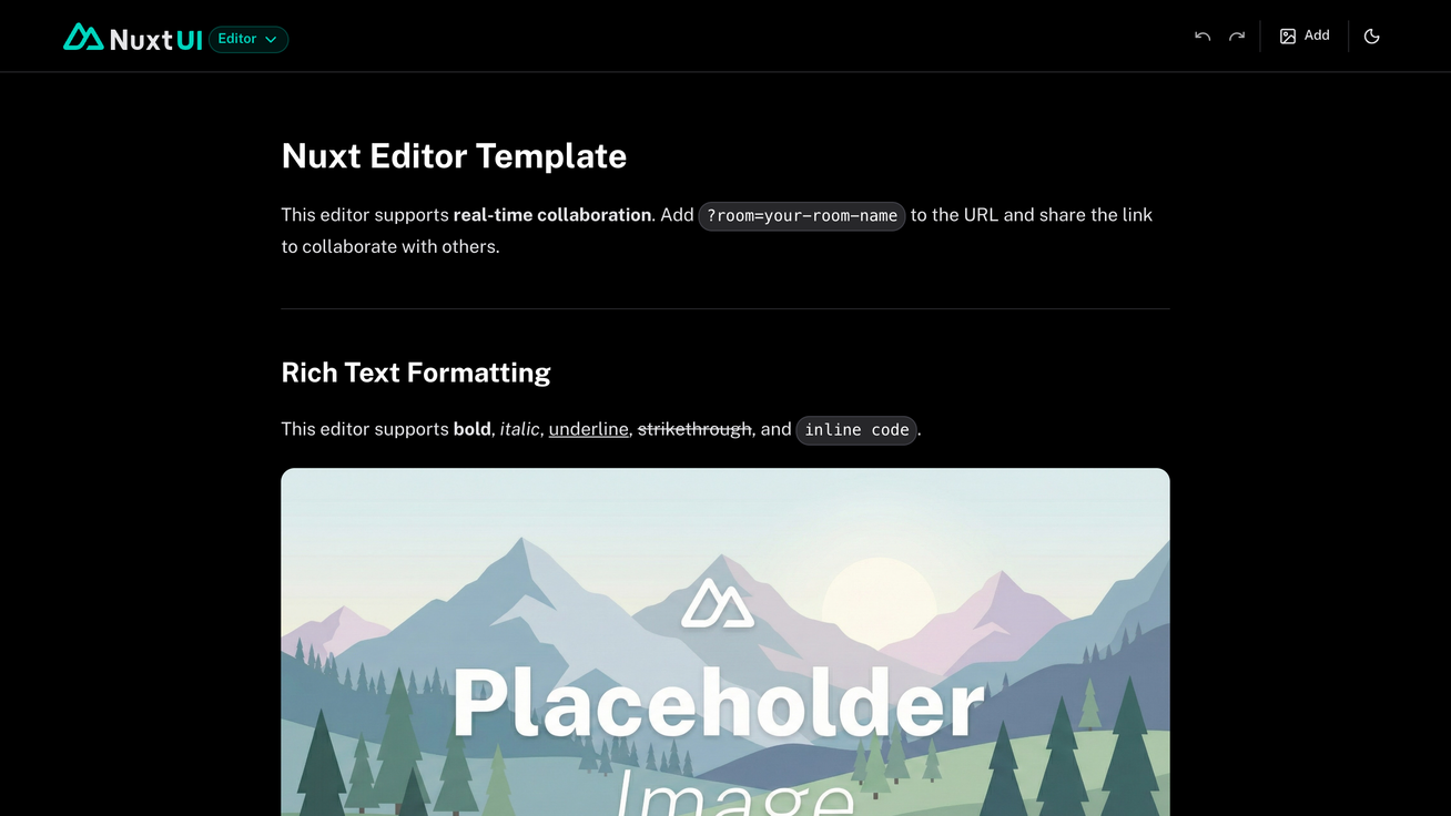 Official Nuxt UI Templates