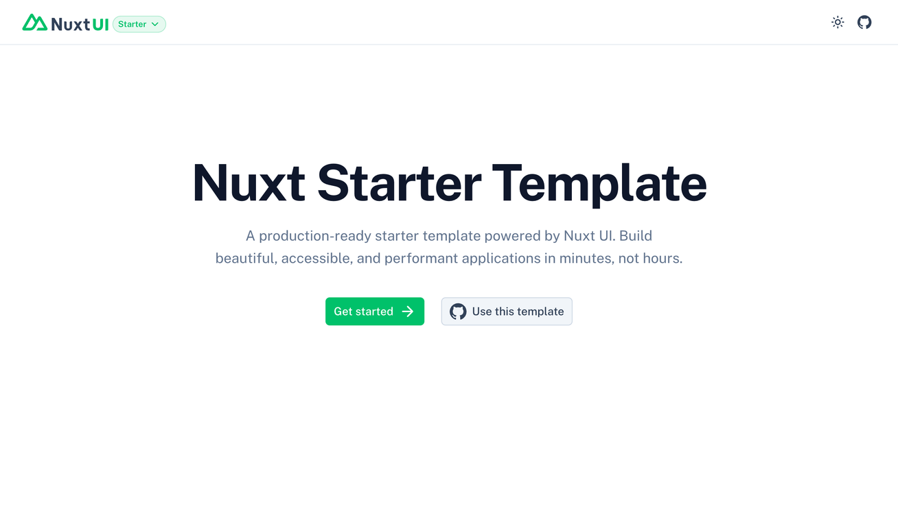 Official Nuxt UI Templates