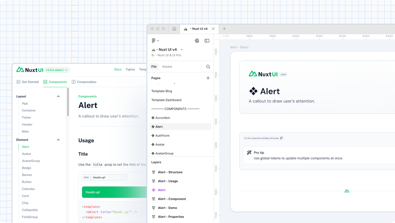 Nuxt UI Figma Design Kit