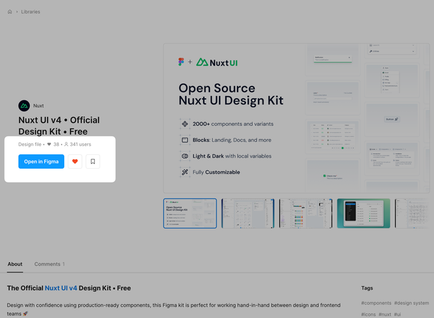 Nuxt UI Figma Design Kit