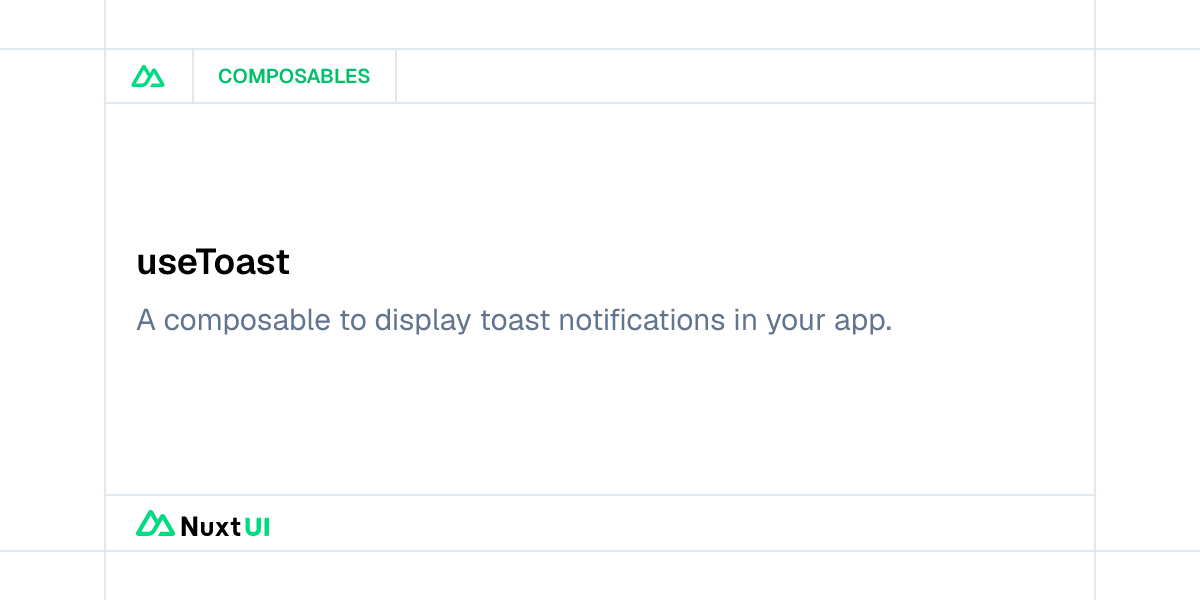 Vue useToast Composable - Nuxt UI